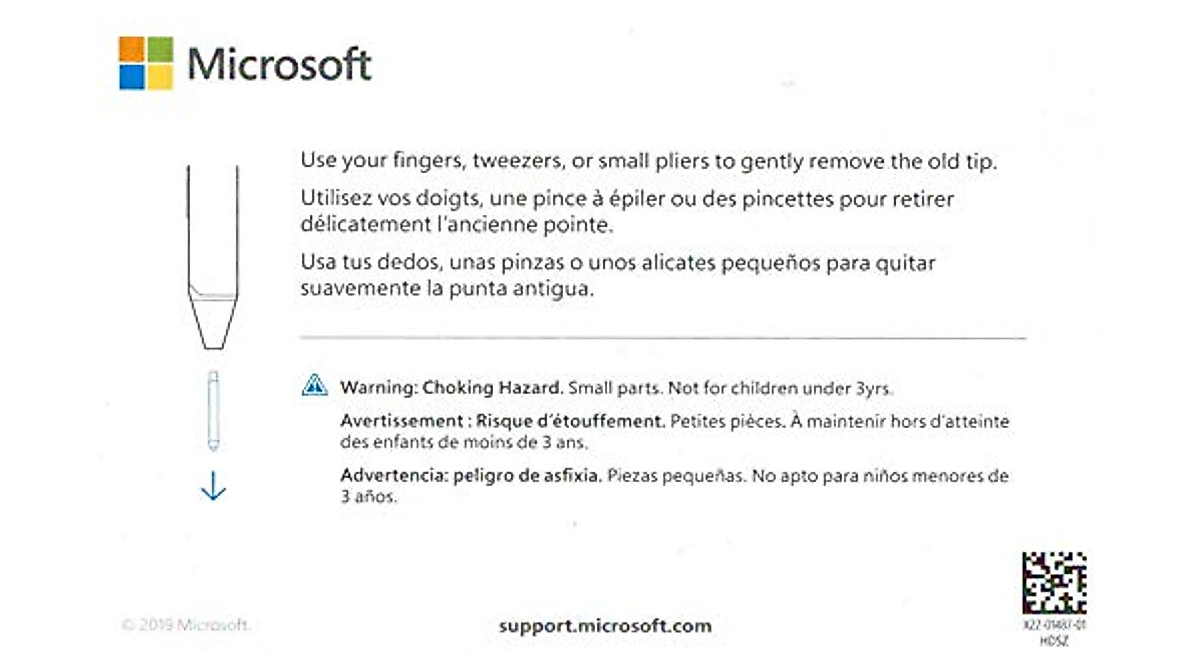 Microsoft Surface Pen Tips Replacement Kit - Pack of 5 HB Tips for ...