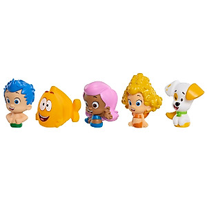 Bubble Guppies 5-Piece Bath Toy Play Set, Includes Gil, Molly, Deema, Mr. Grouper, and Bubble Puppy