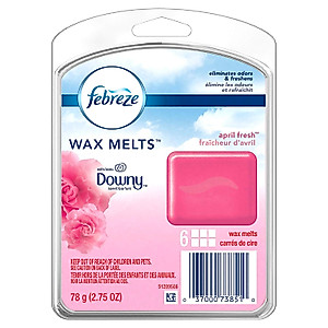 Febreze Wax Melts Air Freshener - with Downy April Fresh Scent - Net Wt. 2.75 OZ (78 g) Per Package - Pack of 4 Packages