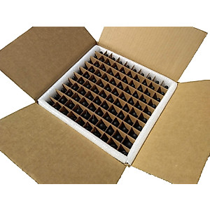 Dropper Stop® 1/2 oz Amber Glass Dropper Bottles (15mL) with Tapered Glass Droppers - Pack of 100