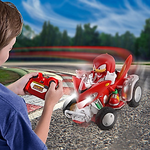 Sonic NKOK Knuckles ATV R/C (with Lights), For Ages 6 and up, Allows Children to Pretend to Drive and Have Fun at the Same Time! Great Item for Kids Red