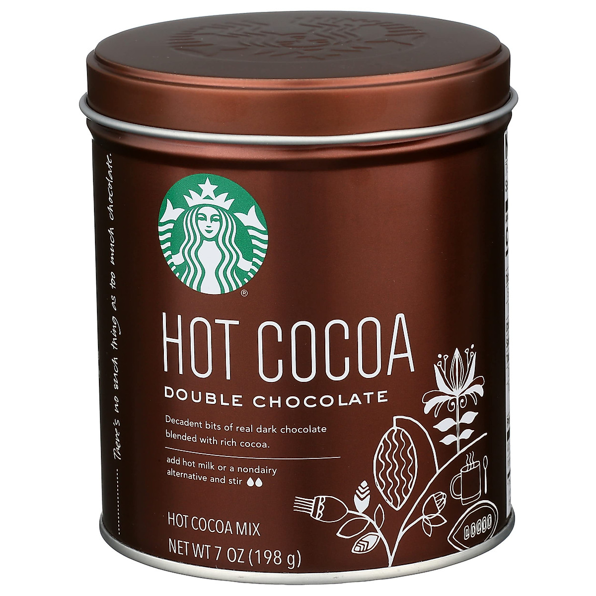 Starbucks Hot Cocoa, Double Chocolate, 7 Ounce