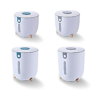 Rice Dispenser Kitchen Organization, Dry Food Storage Container with Flip Lid for Cereal Grain, Black Rice, Pet Food, Beans