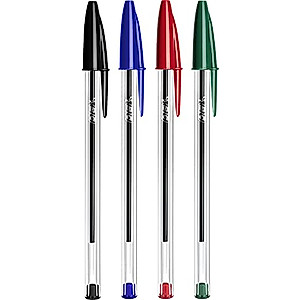 Bic 830864 BiC Cristal Original 1.0 mm Ball Pen Pack of 10,Black Packaging may Vary