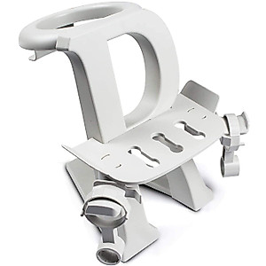 VR Headset Stand and Controller Holder for Quest 2/Rift S/HTC Vive/Vive Pro/Elite/Valve Index/HP Reverb G2, Controller Holder for Touch/Valve Knuckles/Vive (White)