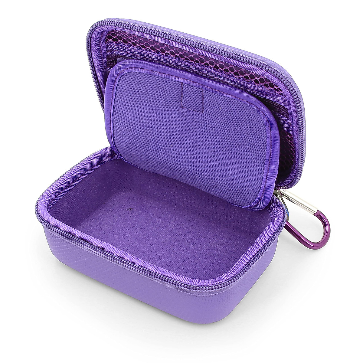 CASEMATIX Retro Handheld Game Console Case Compatible with HigoKids QS4 Portable Retro Video Game Player, Mademax RS-1 Console, E-MODS Arcade Pocket Player and More Up to 4.75", Purple Case Only