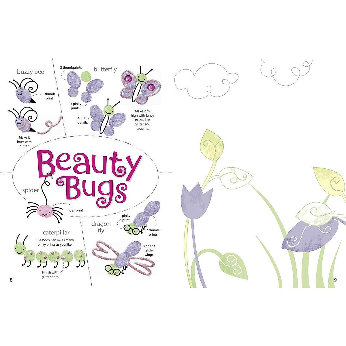 Klutz Fingerprint Fabulous: Create Sweet and Sparkly Thumbprint Art Craft Kit