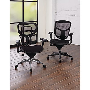 WorkPro® Quantum 9000 Series Ergonomic Mid-Back Mesh/Mesh Chair, Black