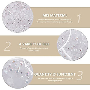 Ciieeo Nail Accessories Nail Accessories Ornament Crafts 1 Box of Decorative Nail Pearls Multi-Function Craft Peals Convenient Peals Nail Accessory Nail Tech Accessories Pearl Beads Pearl Beads