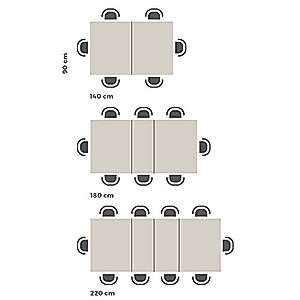 Mobili Fiver, Easy, Extendable Dining Table, Oak, Made in Italy