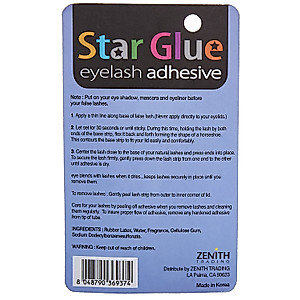 Star Glue Waterproof Eyelash Adhesive Dark For Eye Shadow,Mascara And Eyeliner 10 Pcs