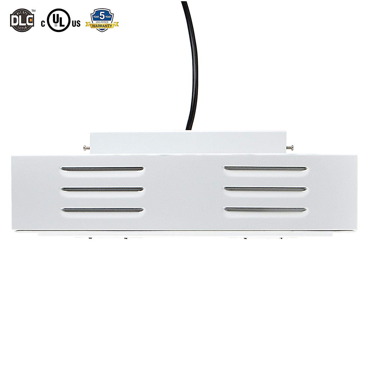 Hytronics 100W LED Canopy Gas Station Light, 5000K 10485Lumens, UL Listed & DLC Certificate, Sheet-Metal Lamp Body, IP 65 Rating Waterproof.