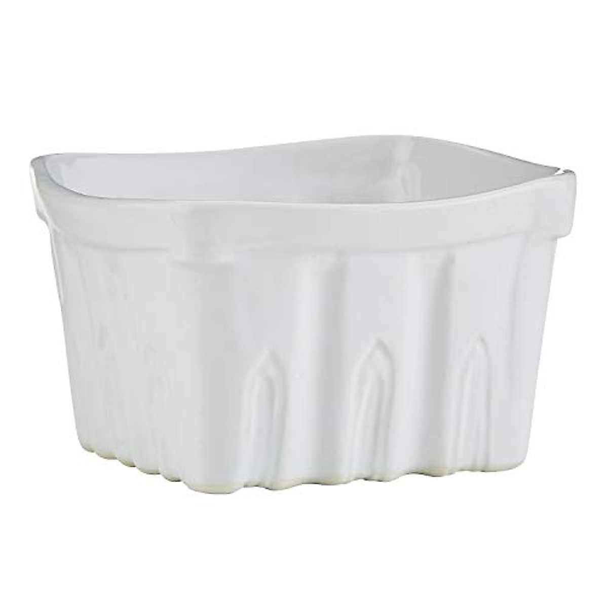 47th & Main Porcelain Berry Basket, Small, White