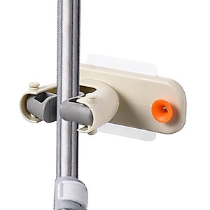 Broom And Mop Holder | Adhesive Garden Tool Organizer Rack | No Drilling Tool Holder for Broom, Mop, Shovel, and Towel Storage Solutions for Home and Garden Organization