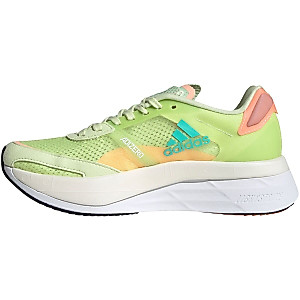 adidas Adizero Boston 10 Running Shoe - Women's Almost Lime/Mint Rush/Light Flash Orange, 9.5