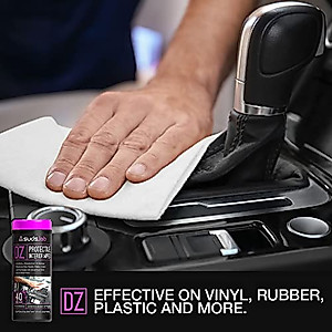 SUDS LAB DZ Protective Interior Wipes, Interior Shield Car Protectant Wipes, Clean and Protect Automotive Surfaces from UV Damage, Fading, and Dust Buildup, Natural Matte Polish, 40 count