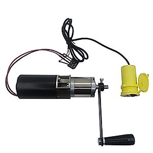 BUBQD DC Small Hand Crank Generator 10W USB 5V 2A Charger Mini DIY Permanent Magnet Motor for Outdoor Mobile Phone Power Bank Battery Charging with USB Plug