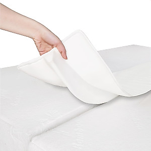 Bed Bridge Twin to King Converter Kit - Cotton Adjustable V-Shape Bed Connector -Extra Wide Bed Gap Filler - Non-Slip Design Mattress Connector - Light Upgrade Easily - Storage Bag Included