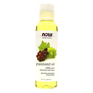 NOW Grape Seed Oil, 4-Ounce (Pack Of 2)
