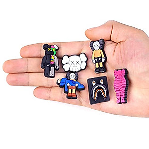 20PCS Anime Shoe Charms PVC Bear Charms for Croc Sandals Wristband Bracelet Decoration Charms Pins Party Favors for Kids Boys Girls Men Women Birthday Gifts, Party Supplies