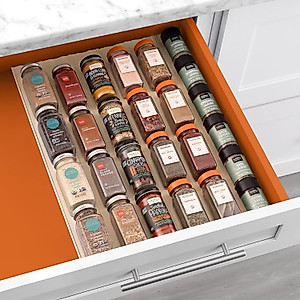 YouCopia SpiceLiner Spice Drawer Liner, 10ft Roll, Sandstone