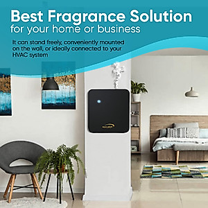 Smart Aroma Oil Diffuser HVAC Scent Air Machine, Large Room Aromatherapy Fragrance Waterless Nebulizer Essential Oil Scent Diffuser Home Air Freshener with Timer 2500 sq ft Coverage, MyScent 230