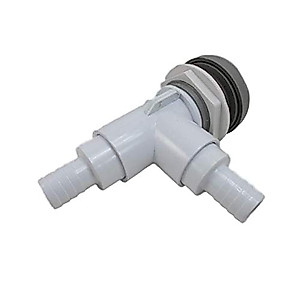 Hot Tub Spa Part Gray Waterfall Valve with (2) 3/4" Barbs