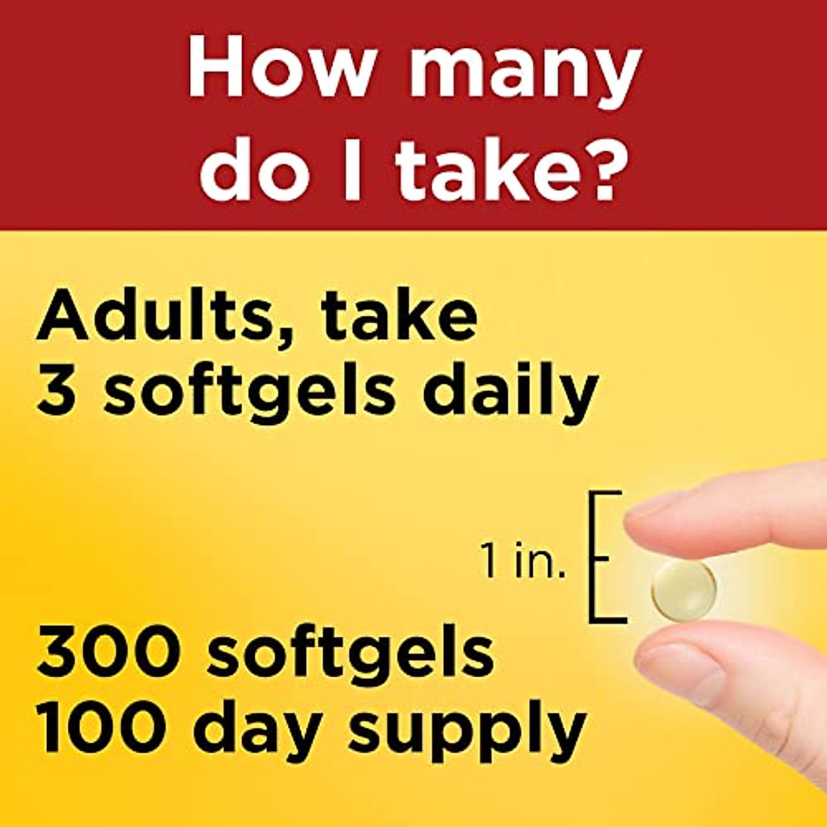 Nature Made Omega 3 Fish Oil Pearls 550 mg per serving, Small Size Fish Oil Supplements as Ethyl Esters, Omega 3 Supplement for Healthy Heart Support, 300 Softgels, 100 Day Supply