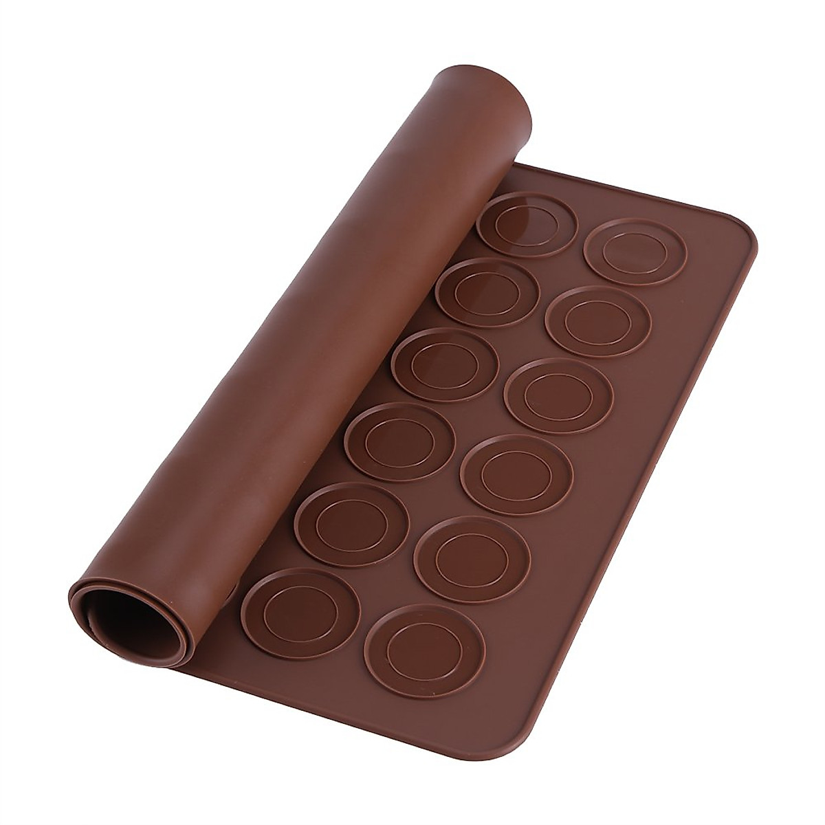 Oumefar Macaroons Baking Mat,48 Cavities Silicone Sheet Mat Silicone Baking Mats for Macaroon Cookies Pastry DIY Bakeware Decorating Tools Bakingmat
