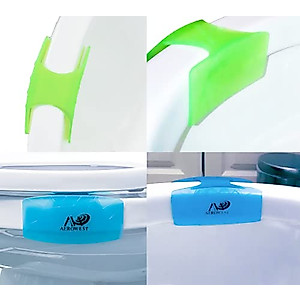 AeroWest Double Toilet Bowl Clip Air Freshener Variety Pack of 3 (Cucumber Melon, Spiced Apple, White Linen)