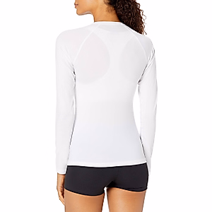 ASICS Spin Serve Volleyball Jersey Long Sleeve, Team White, Large