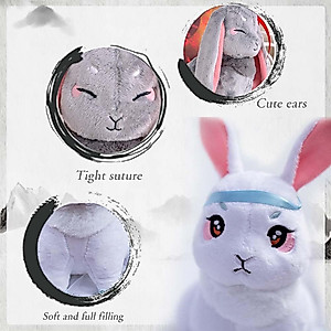 Vercico Bunny Stuffed Animals Anime Plush Toys Easter Rabbit Stuffed Animal Decoration for Anime Fans Gifts 2pcs