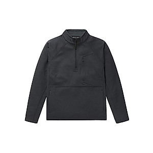 Burton Women's Standard Multipath Grid Quarter-Zip Fleece, True Black, X-Large