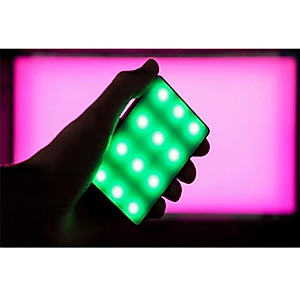 Aputure Amaran MC RGBWW LED On Camera Light Portable Photography Light TLCI/CRI 96+ RGB 0-360 Full Color 3200-6500K Adjustable 0-100% Stepless Dimming with Magnet Adsorption Function,Wireless Charging