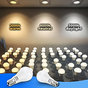 Heifymi E17 Intermediate Base 5W LED Bulb, 40 Watts Equivalent, Neutral/Natural White 4000K, 500 Lumens, AC120 Volts, LED Replacement for Chandelier Ceiling Fan Lights Bulbs, Non-dimmable(4 Pack)