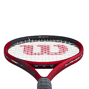 Wilson Clash 100UL v2.0 Tennis Racket, Carbon Fibre, Head-Light (Grip-Heavy) Balance, 281 g, 68.6 cm Length, Red/Black