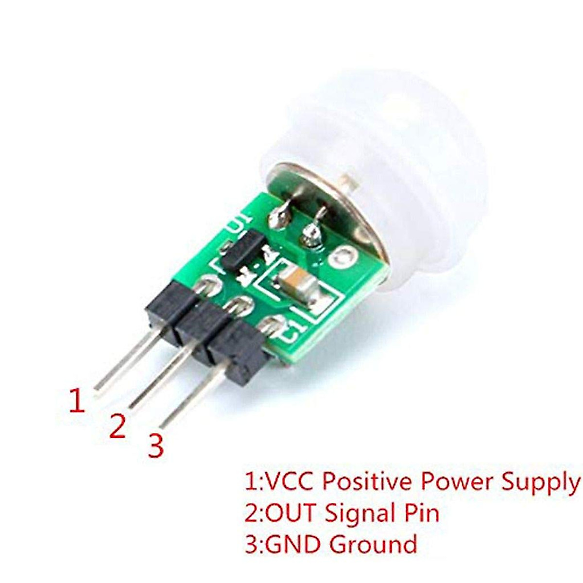 DAOKI 5PACK IR Human Sensor AM312 Mini Detector Module HC-SR312 Pyroelectric Infrared PIR Motion Automatic Detector DC 2.7 to 12V for Arduino 2 A1U2 with Dupont Wire