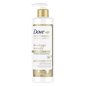 Dove Hair Therapy Shampoo for Damaged Hair Breakage Remedy Hair Shampoo with Nutrient-Lock Serum 13.5 fl oz