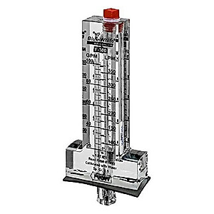 Blue-White Flowmeter for 6 in. PVC Pipe, Horizontal Installation