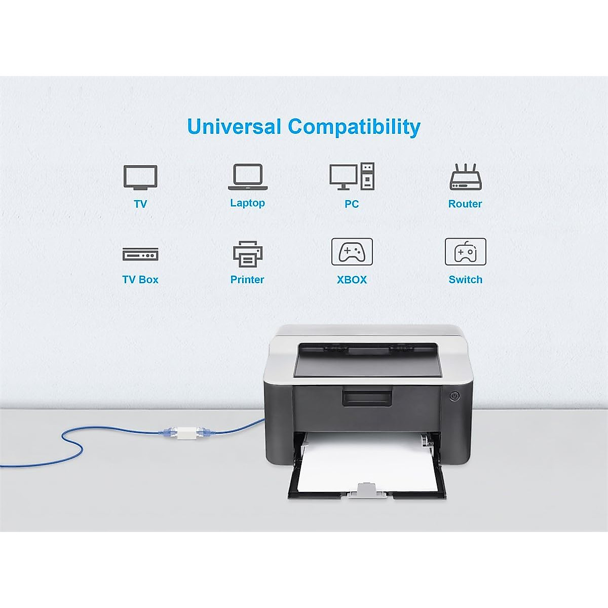 Monoprice Cat6A RJ45 in-Line Coupler, Straight Through, 8P8C, UTP, White