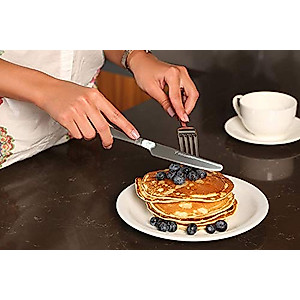 Stainless Steel Flatware - Silverware Set for 8-40 Piece Cutlery Set - 18/10 Flatware Set - Silverwear Set - Dinnerware Stainless Steel Flatware Set - Spoons and Forks Set Stainless Steel