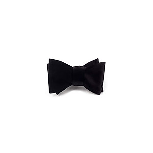 NV Holders: Men's Premium 100% Silk Cummerbund, Bow Tie, Handkerchief - Black Tuxedo set (Black)
