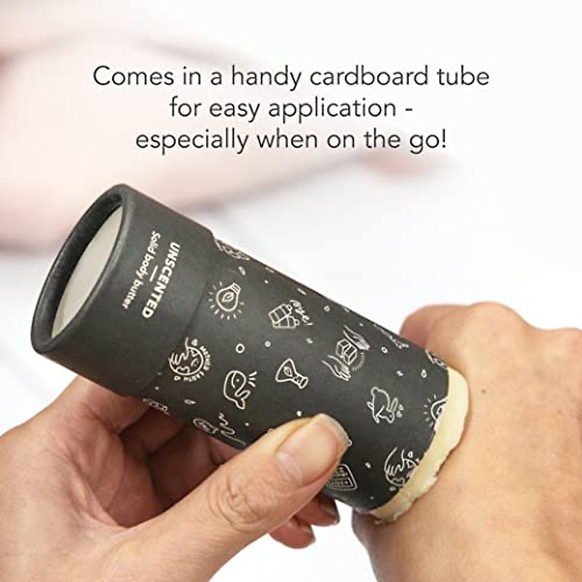 Ethique Nourishing Unscented Butter Block - Moisturizing Tube - Plastic-Free, Vegan, Cruelty-Free, Eco-Friendly, 3.53 oz (Pack of 1)