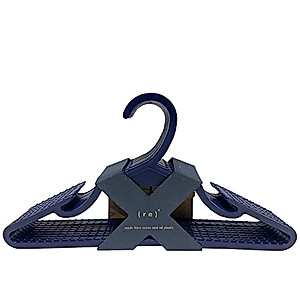 100% Recycled Ocean and Ocean Bound Plastic Sustainable Adult Hanger (Navy)