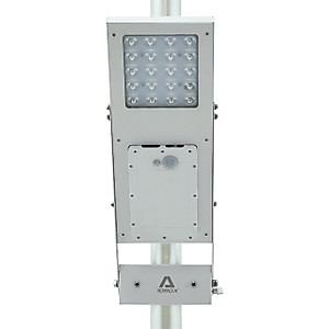 Alpha 1080X Solar Street Light Motion Sensor 3-Mode Street Lamp Dusk to Dawn Dimmable Waterproof Max Pole Diameter 3", Cool White LED