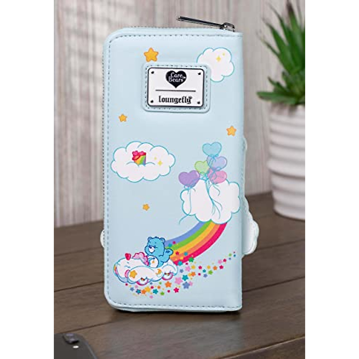 Loungefly Care Beaas Care-A-Lot Castle Zip-Around Wallet Care Bears One Size