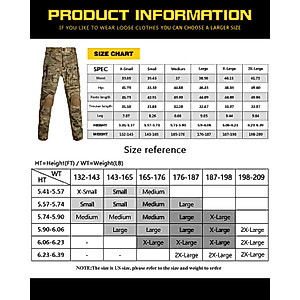 G3 Combat Pant with Knee Pads Tactical Pants Airsoft Multicam Camo Clothes Rip-Stop Paintball Hunting Trousers (Cp)