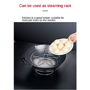 Multifunctional Kitchen Supplies, Household Heat Insulation Pad, Pot Holder, Stainless Steel Pot Rack, Countertop Rack, Steam Rack (Double layer)