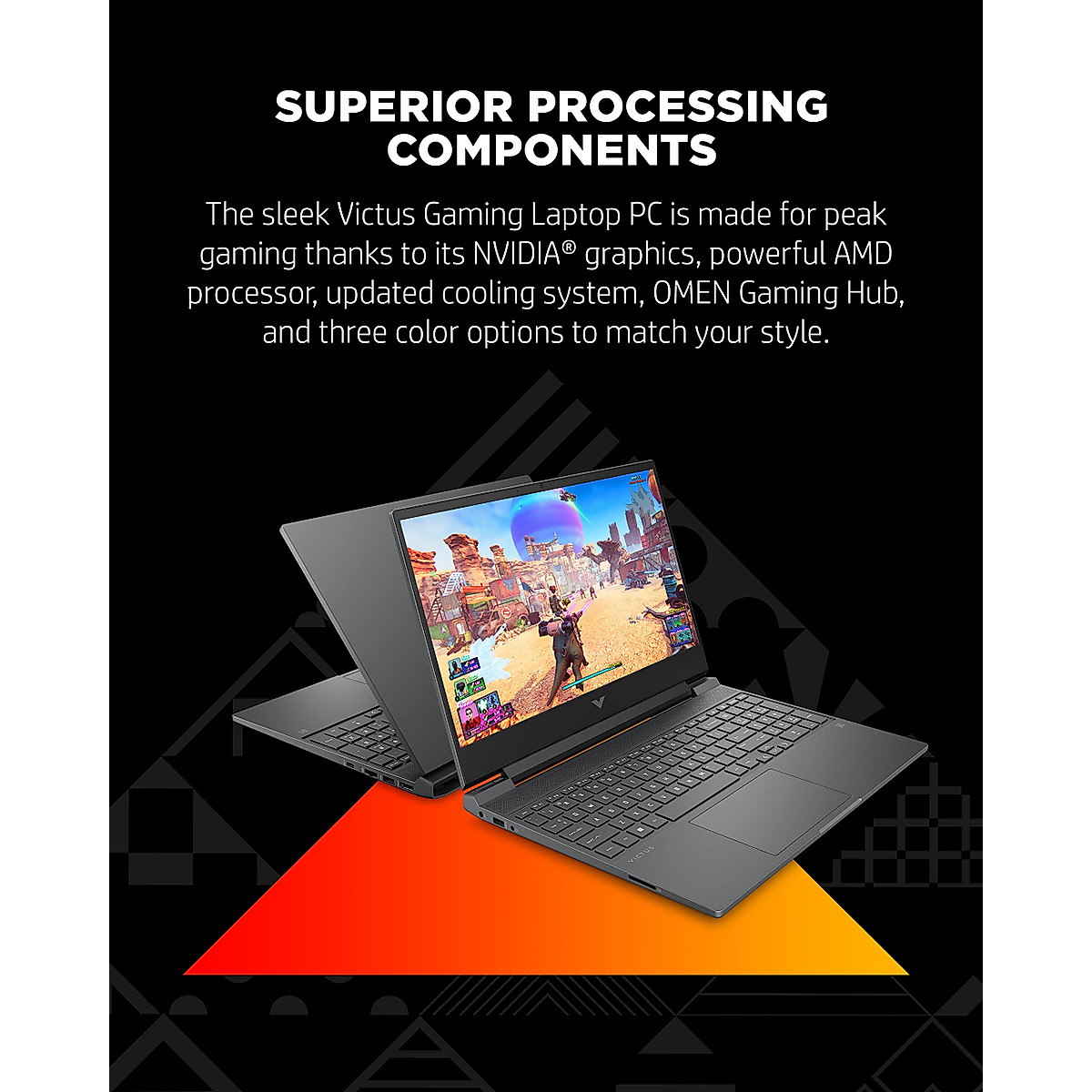 HP Victus 15-fb0020nr 15.6 Gaming Notebook - Full HD - 1920 x 1080 - AMD Ryzen 5 5600H Hexa-core [6 Core] - 8 GB Total RAM - 512 GB SSD - Mica Silver (Renewed)