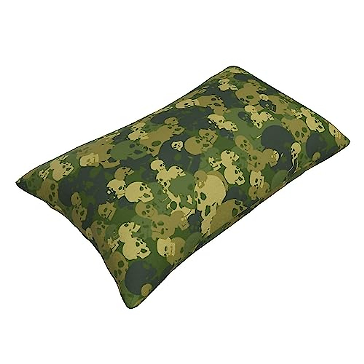 ALYYDFF Skull Military camo Camouflage Green Pillow Cover Rectangle Throw Pillow Case for Sofa Bed Chair Living Room Home Decor 20"x30"